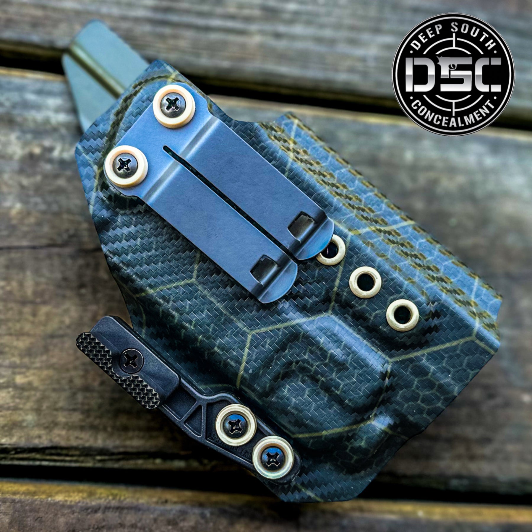 Glock 19/23/32/45 Streamlight TLR7 OD Green Carbon Fiber Hexagon Patte ...